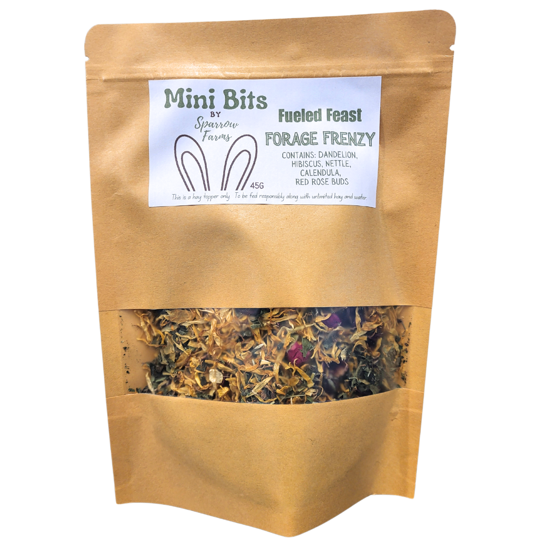 Mini Bits - Fueled Feast - Forage Frenzy | Sparrow Farms - Local Ottawa Hay
